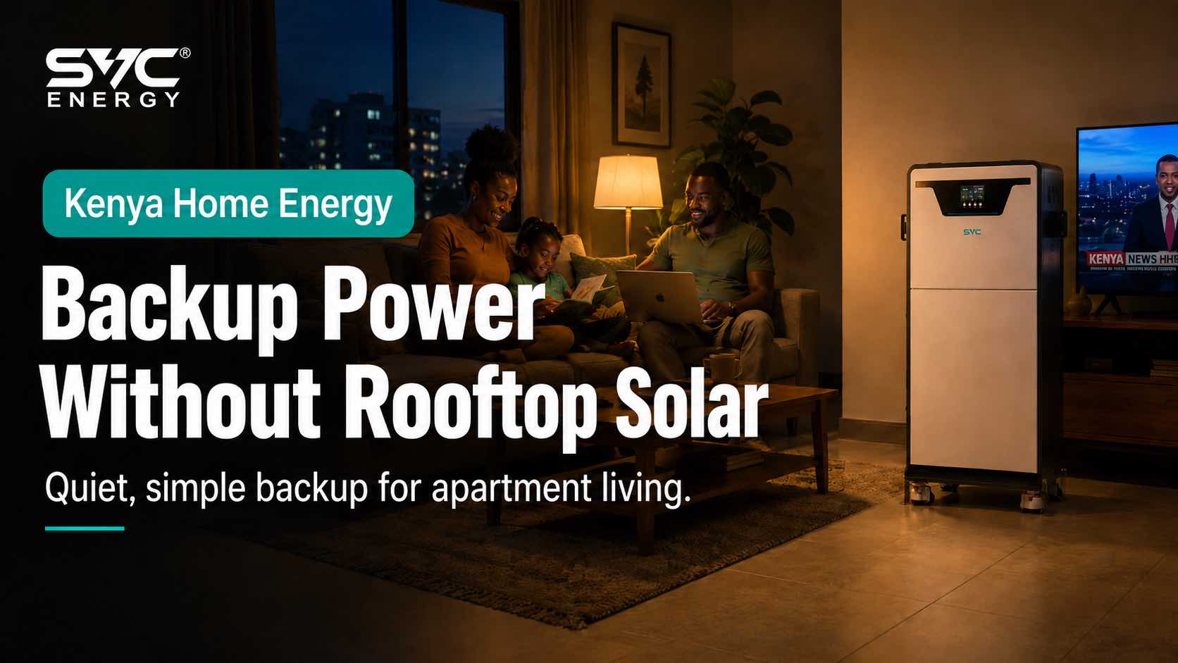 Grid Charged Home Battery for Kenyan Apartments